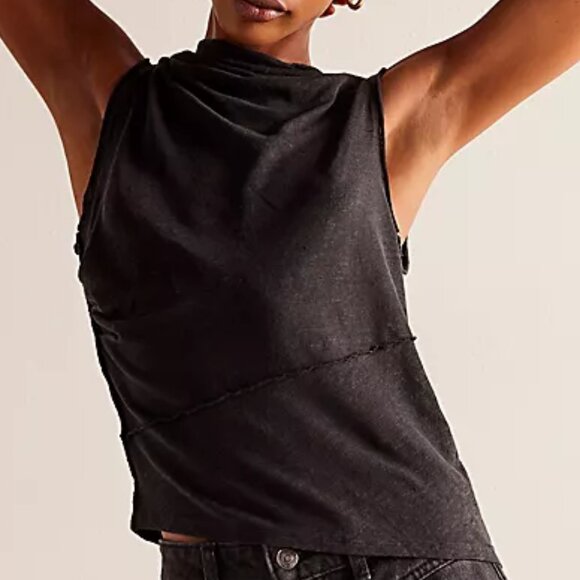 Free People | Tops | New Free People Brown Linen Blend We The Free Fall ...